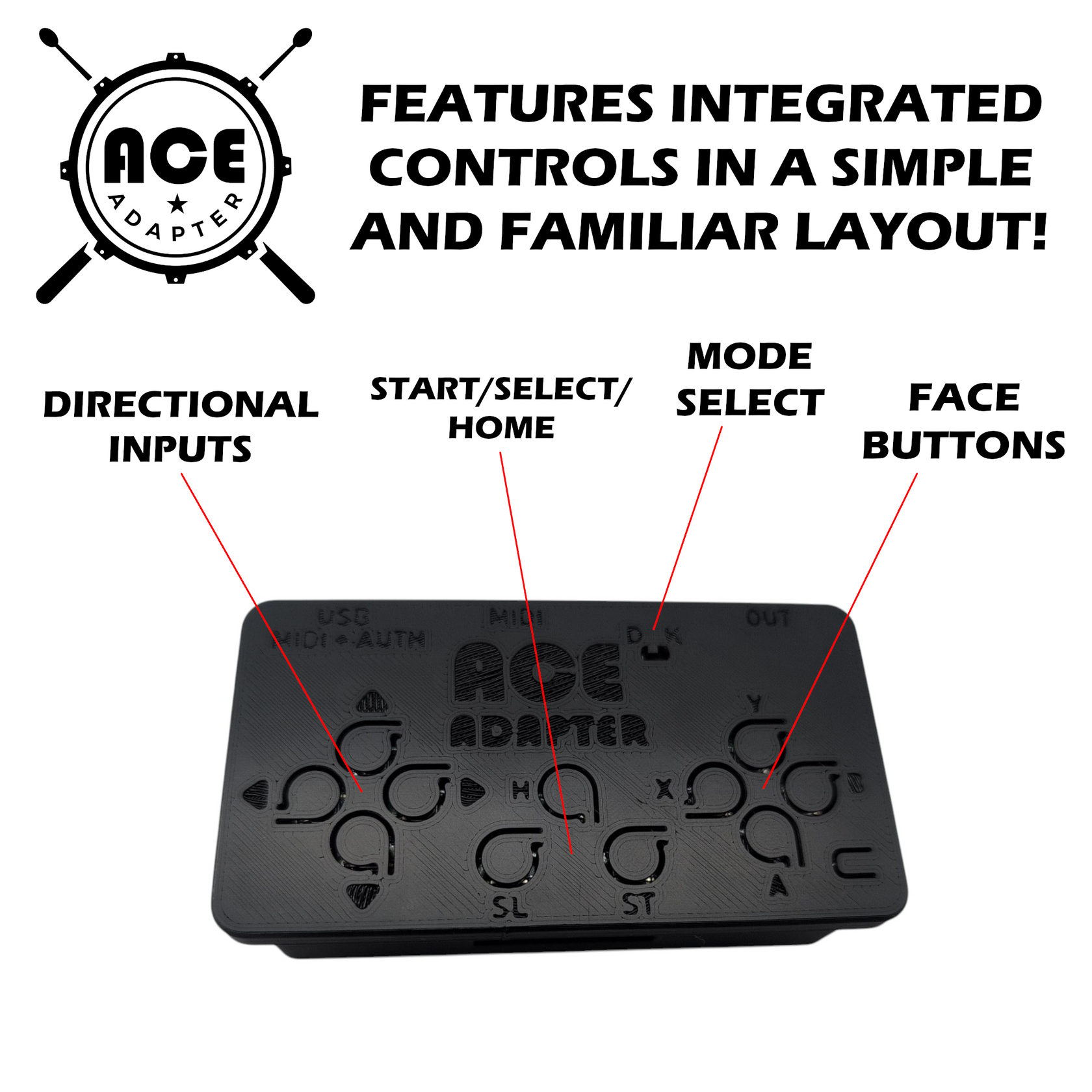 ACE MIDI/USB Adapter for Rock Band and Guitar Hero – RetroCultMods.com