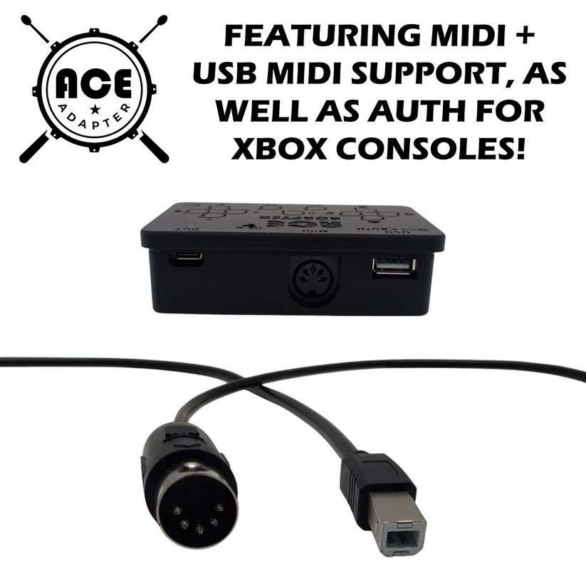 ACE MIDI/USB Adapter for Rock Band and Guitar Hero – RetroCultMods.com