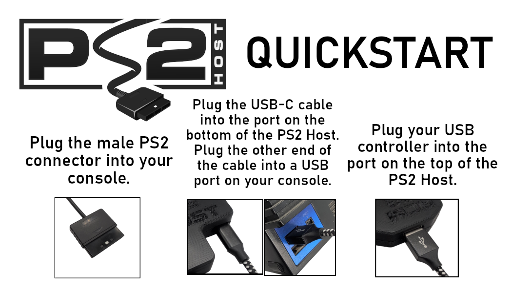 PS2 Host - USB to PS2 Controller Adapter – RetroCultMods.com