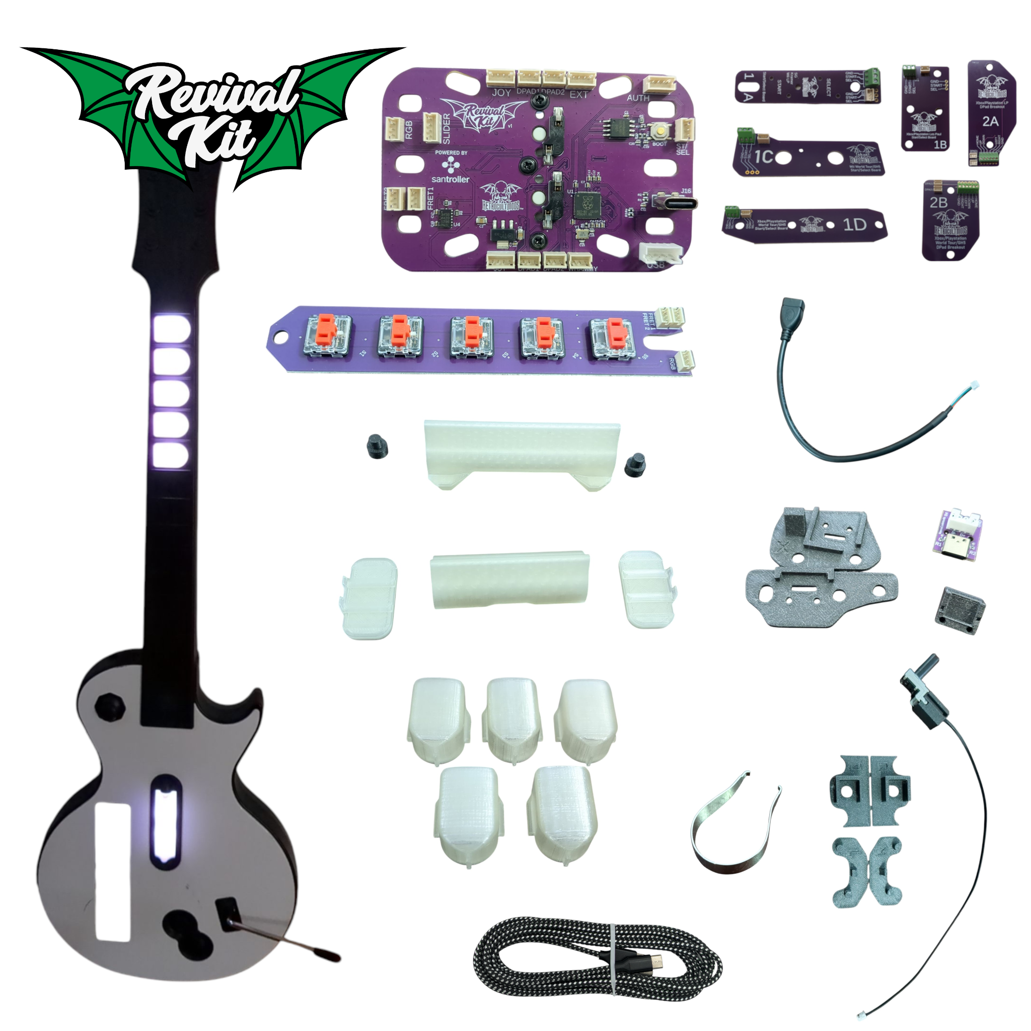 SOLDERLESS REVIVAL KIT for Guitar Hero Controllers by RetroCultMods ...