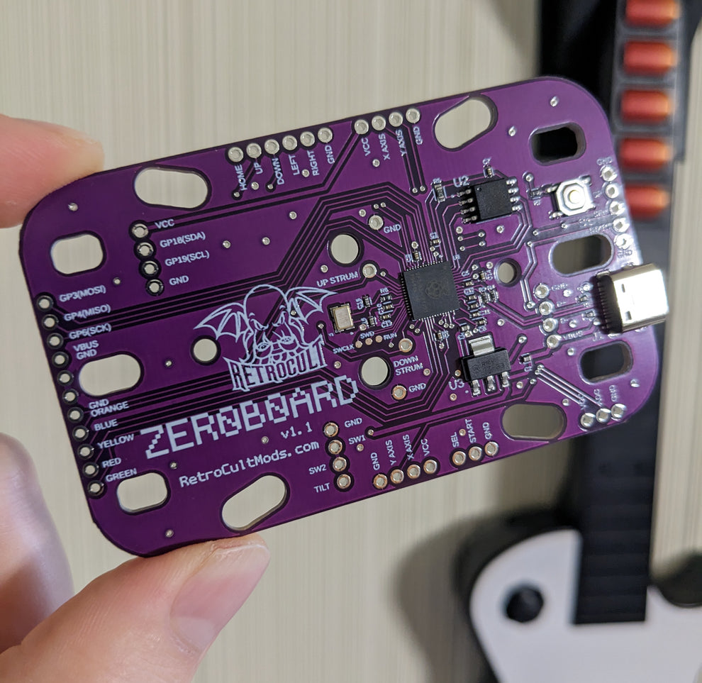 ZeroBoard - RP2040 Integrated Strumboard for Guitar Hero Controllers b – RetroCultMods.com